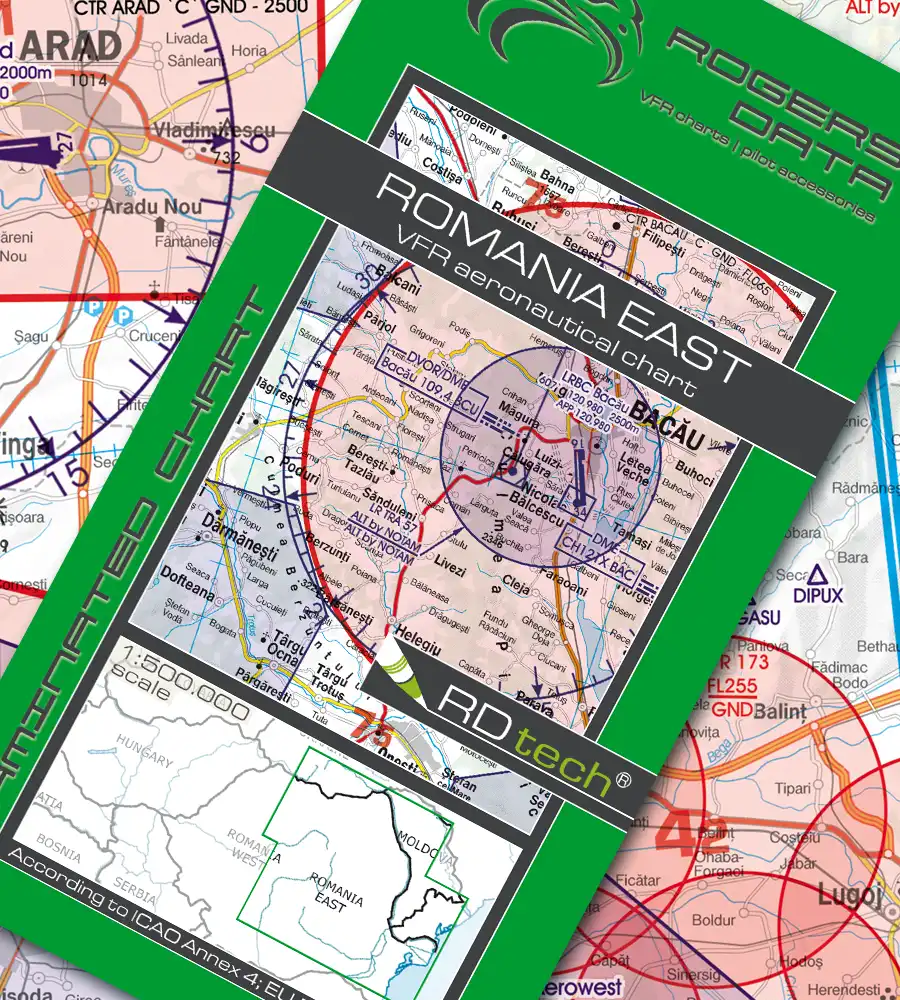 Rogers Data VFR Chart Romania East | 2025 | 10326.2025