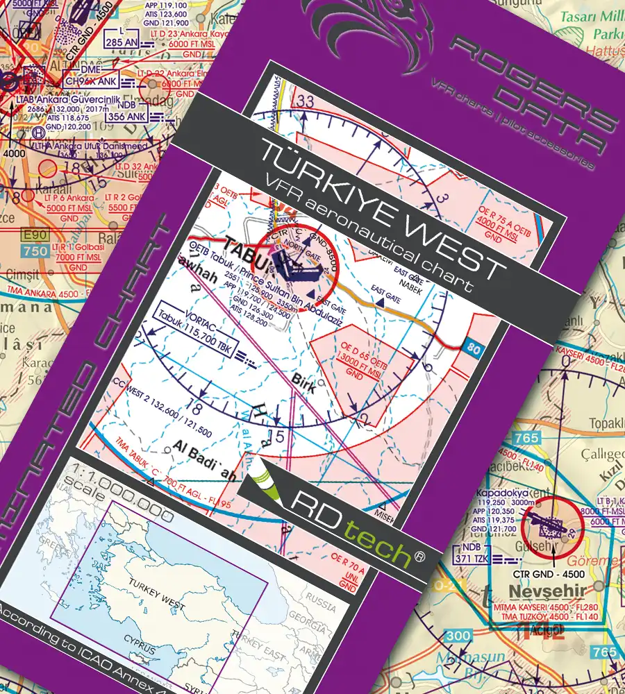 Rogers Data VFR Chart Turkey West | 2025 | 10393.2025